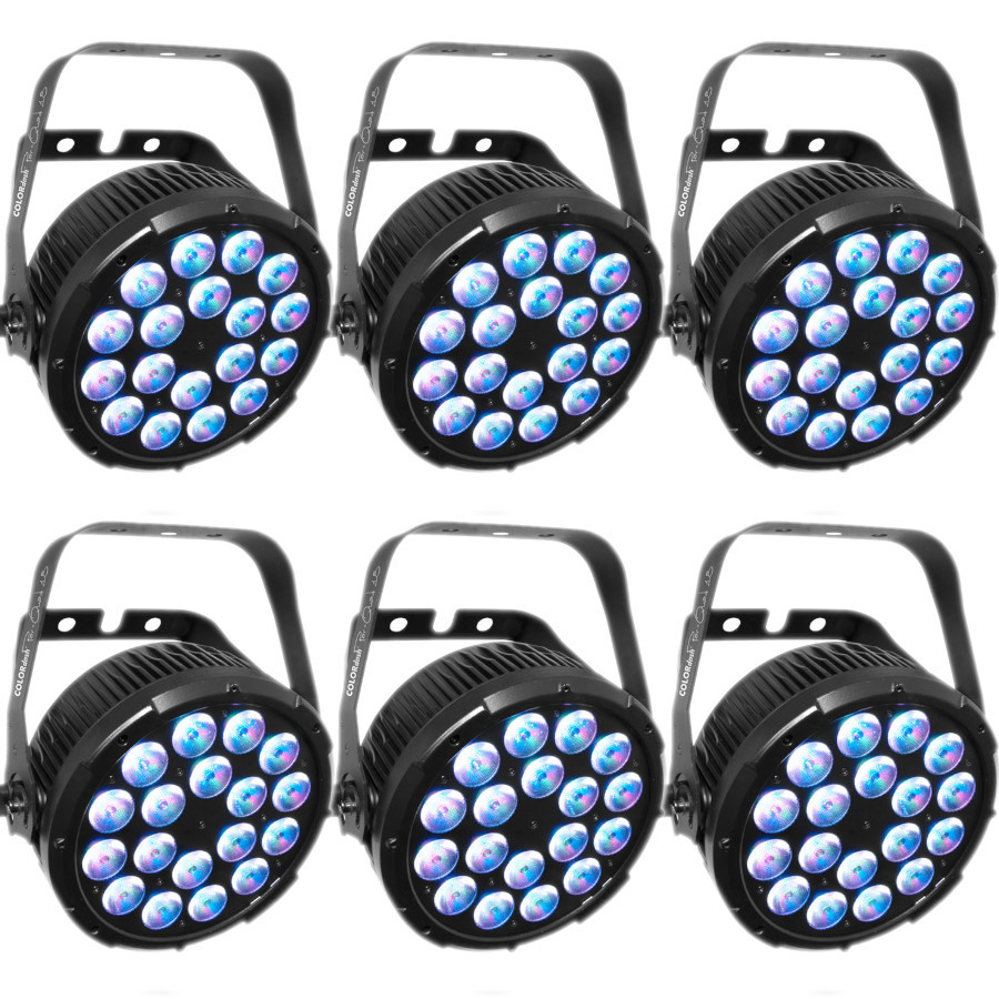 Chauvet Professional COLORdash Par-Quad 18, 6-Pack