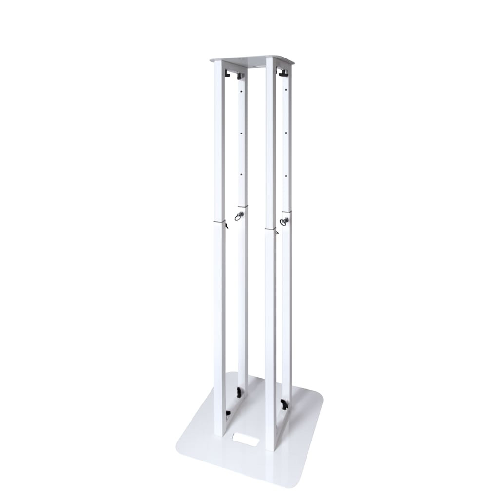 NovoPro PS1 XXL Adjustable Podium Totem Stand (White)